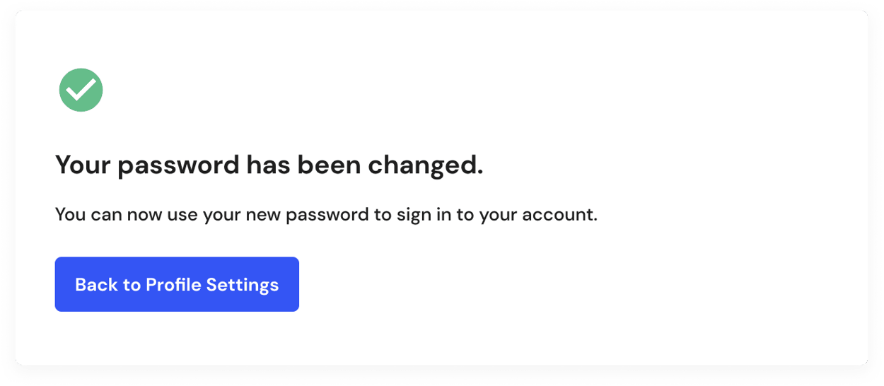 Change Account Password